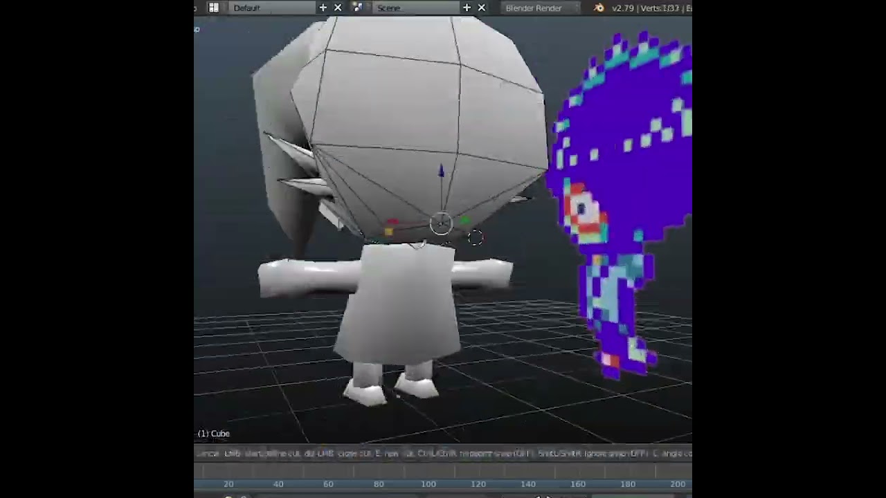 Modeling Berly from OMORI