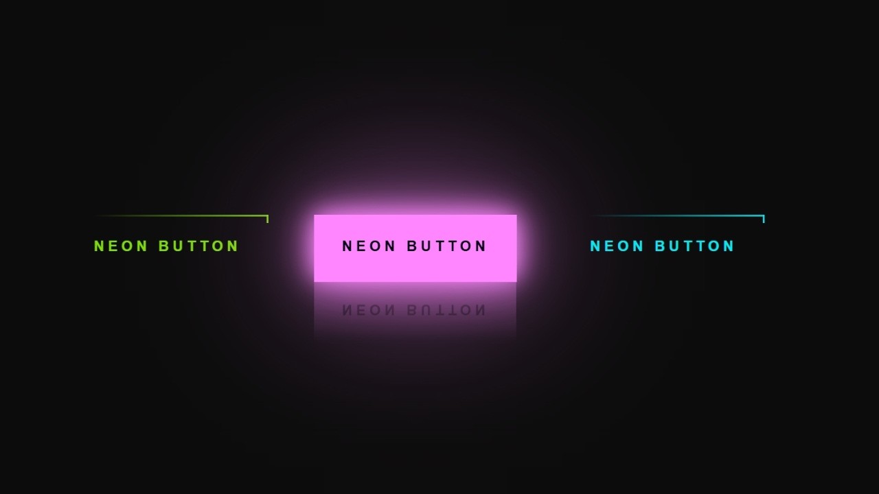 Glowing Neon Button Animation using HTML & CSS | Modern UI Design Tutorial