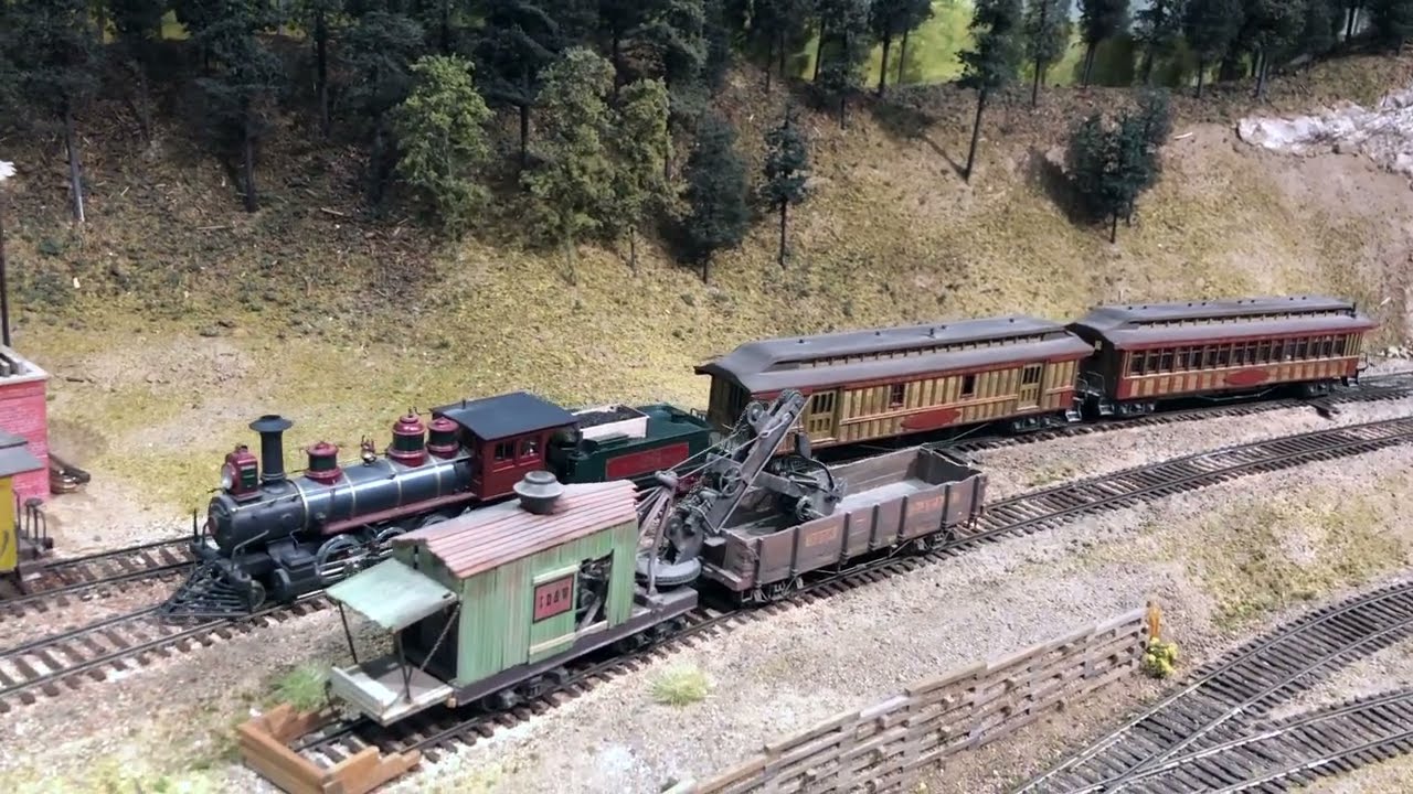 Part 61 - ops and scenic tour of Eric Vannice's 1895-era Western USA HO scale train layout #artist