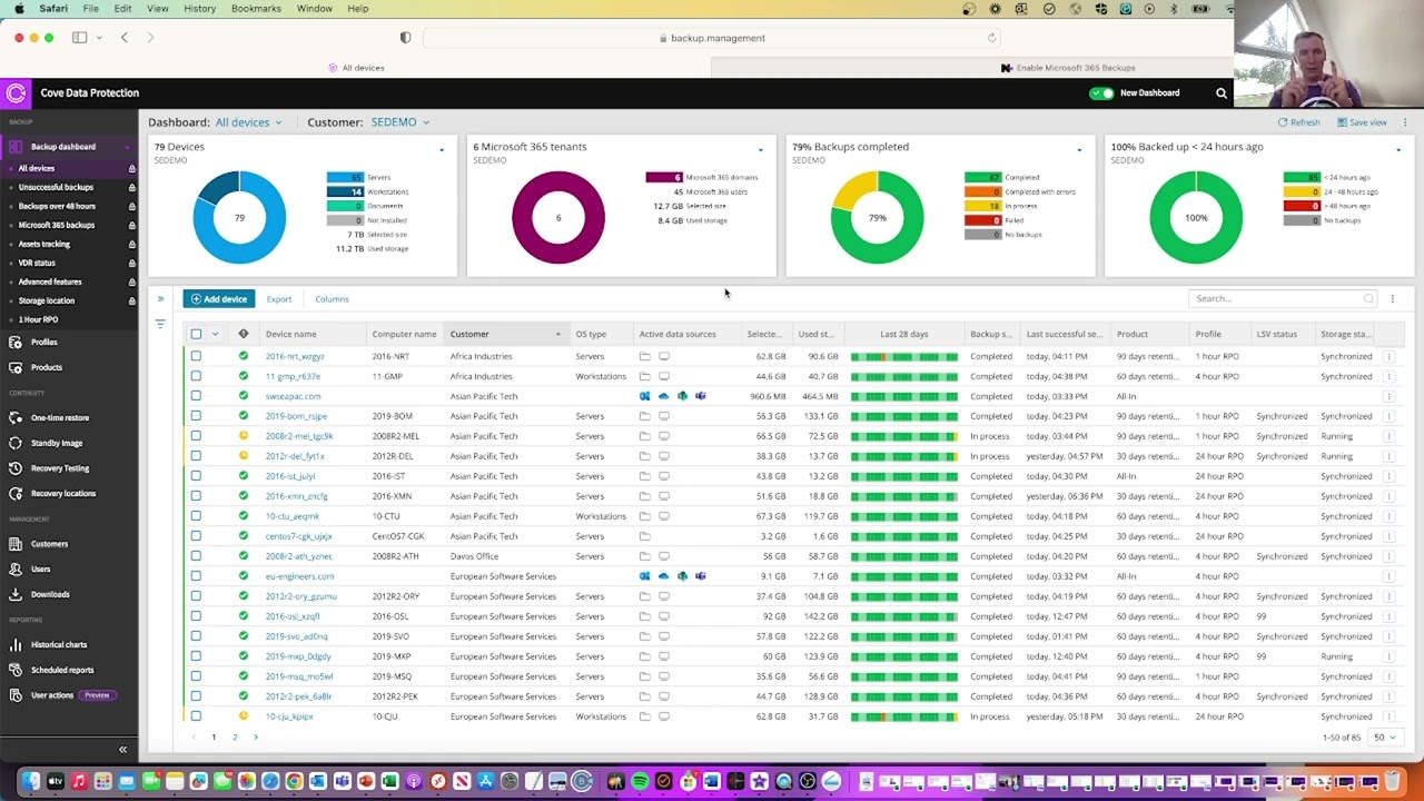 Cove Data Protection: The Guided Tour