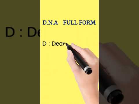 D.N.A full form | Full form of D.N.A | #full form