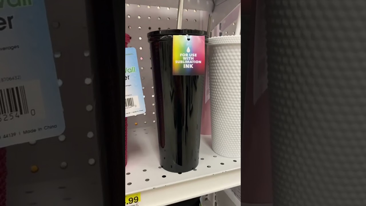 Do not buy black “sublimation” blanks! Sublimation ink is transparent and it won’t show up!