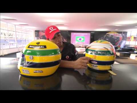 Hamilton explains special Senna tribute helmet [BBC] F1 2011 Brazilian GP