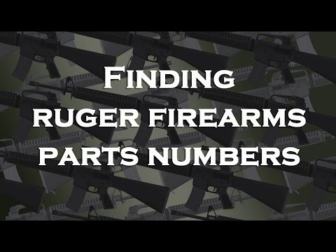 Finding part numbers for Ruger firearms