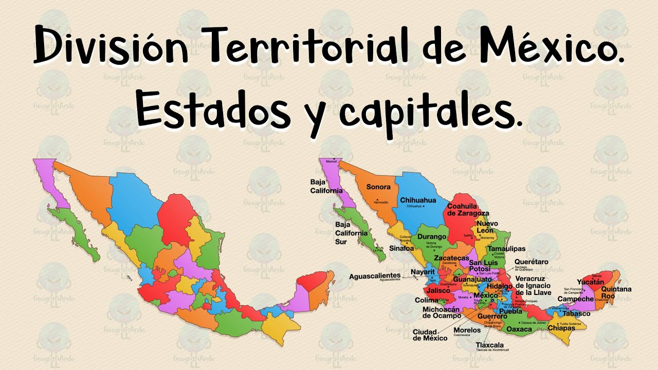 🇲🇽 States and Capitals of Mexico. / Territorial Division. 🇲🇽 EASY, FAST and with EXAMPLES.