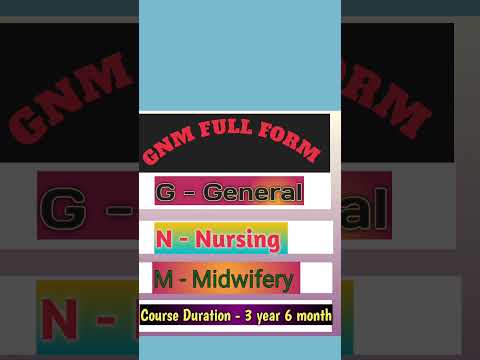 Gnm full form # shorts # nursing #