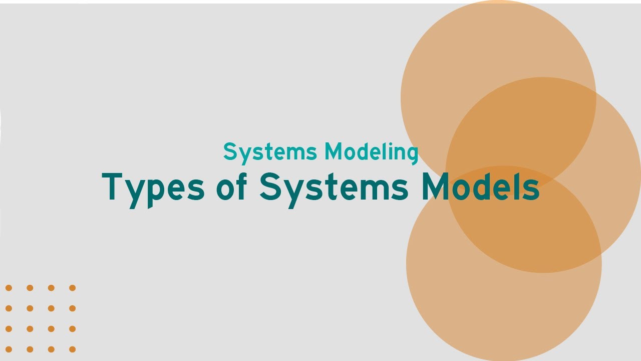 Systems Modeling: Types of Systems Models (Video  4 of 5)