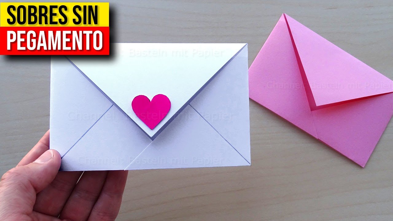 💌 PAPER Origami ENVELOPE ❤️ EASY ORIGAMI Envelopes For LETTERS 💌  NO GLUE || HaunterMake