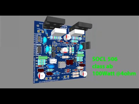 SOCL506 class-ab Amplifier 100 watt@4ohm