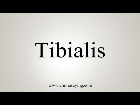 How To Say Tibialis
