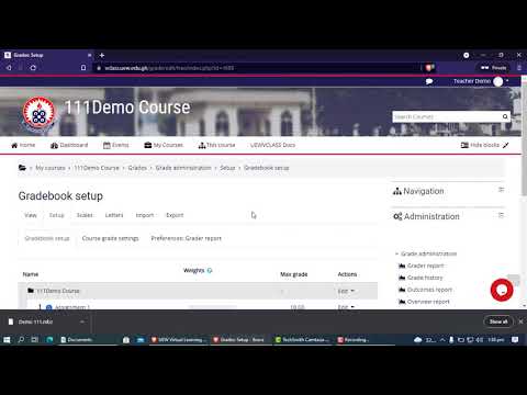 Backup, Export grades and Reset a course