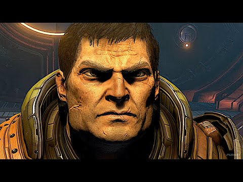 Doom Eternal – The Ancient Gods Part 1 All Cutscenes with Doomguys Face Revealed (Helmetless Slayer)