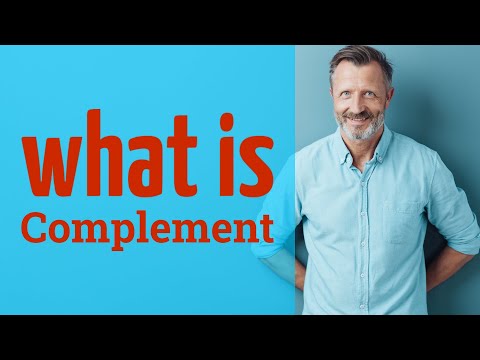 Complement | Definition of complement