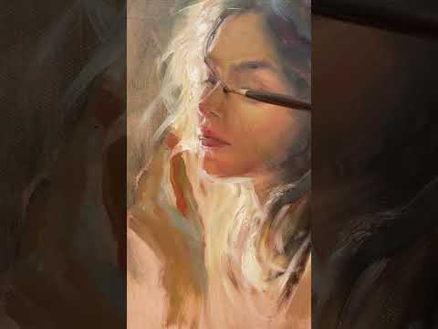 Oil portrait painting