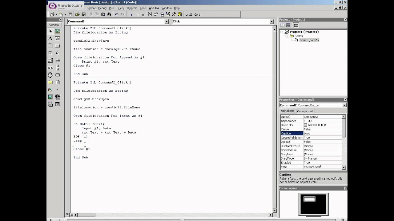 Visual Basic (VB) Tutorial - 6.3 - File Input [TutorialGenius.com]