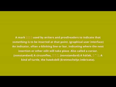 what is the meaning of caret