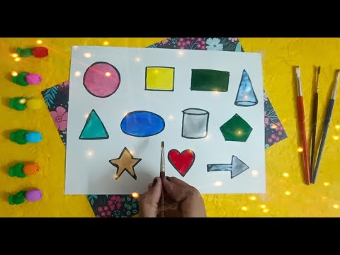 How to draw shapes | names of shapes | Geometry | geometric shape for kids | shape art | fully kids