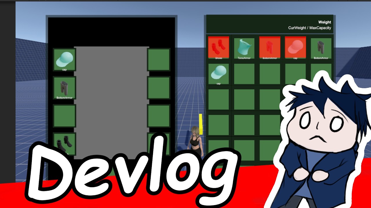 [devlog] assets prototyping part 4 | still working on inventory and equipment system [ID/EN]