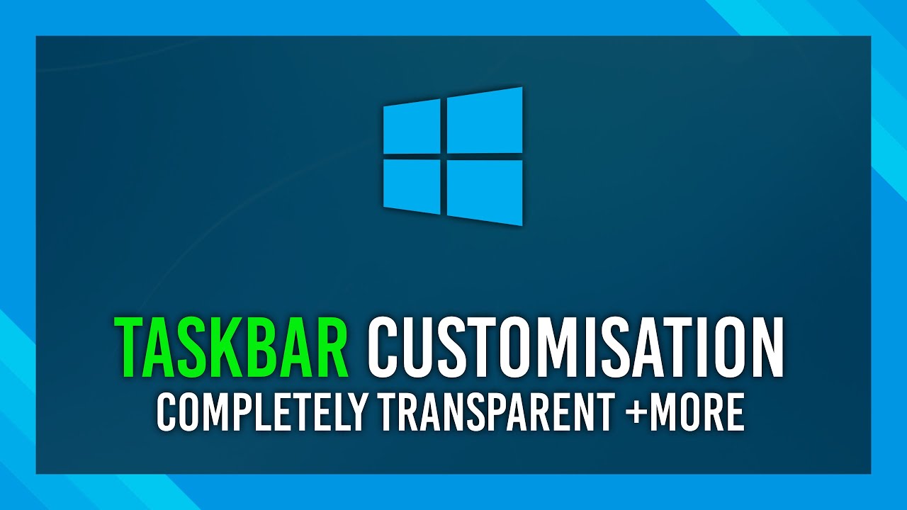 Transparent Taskbar/No Blur + More | TranslucentTB
