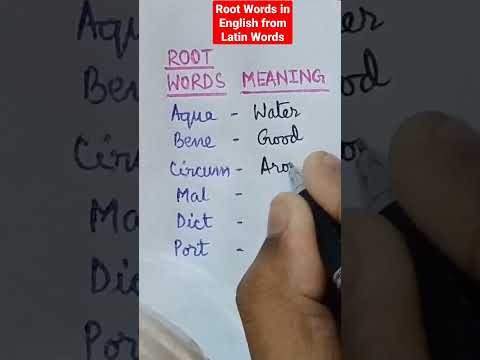 Root Words in English #shorts #english #vocabulary #spokenenglish