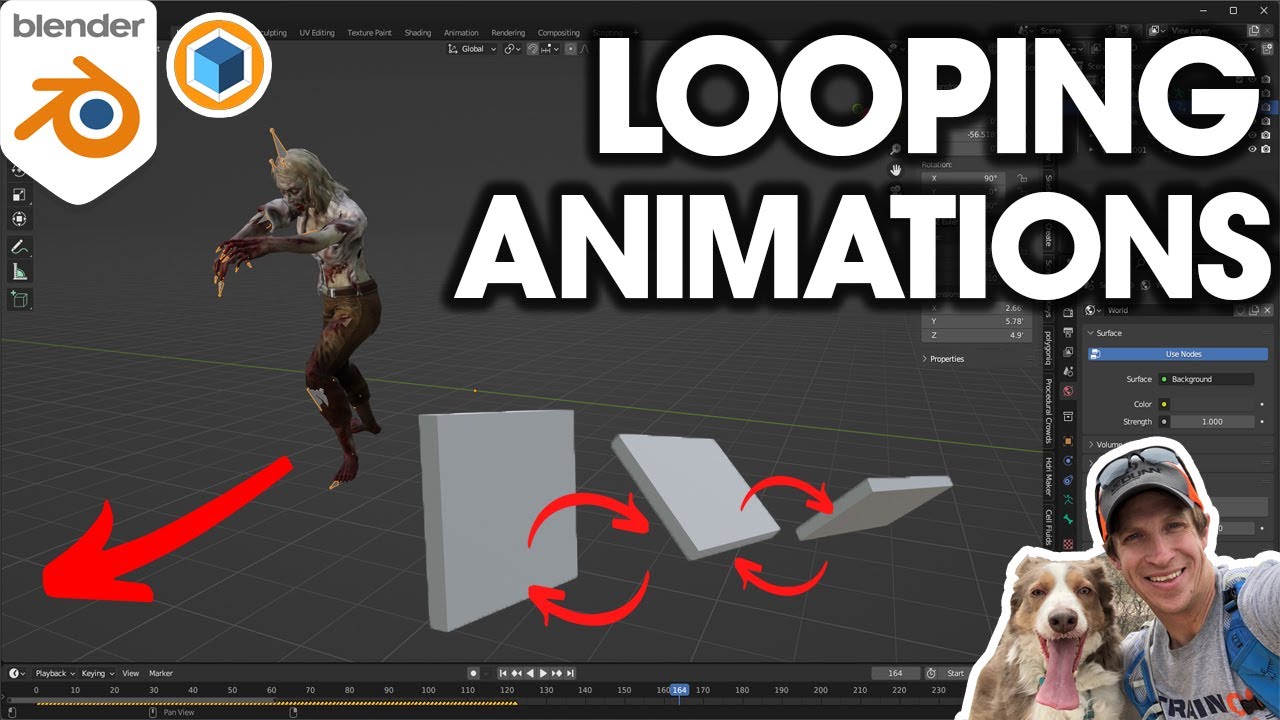 How to Create LOOPING ANIMATIONS in Blender!