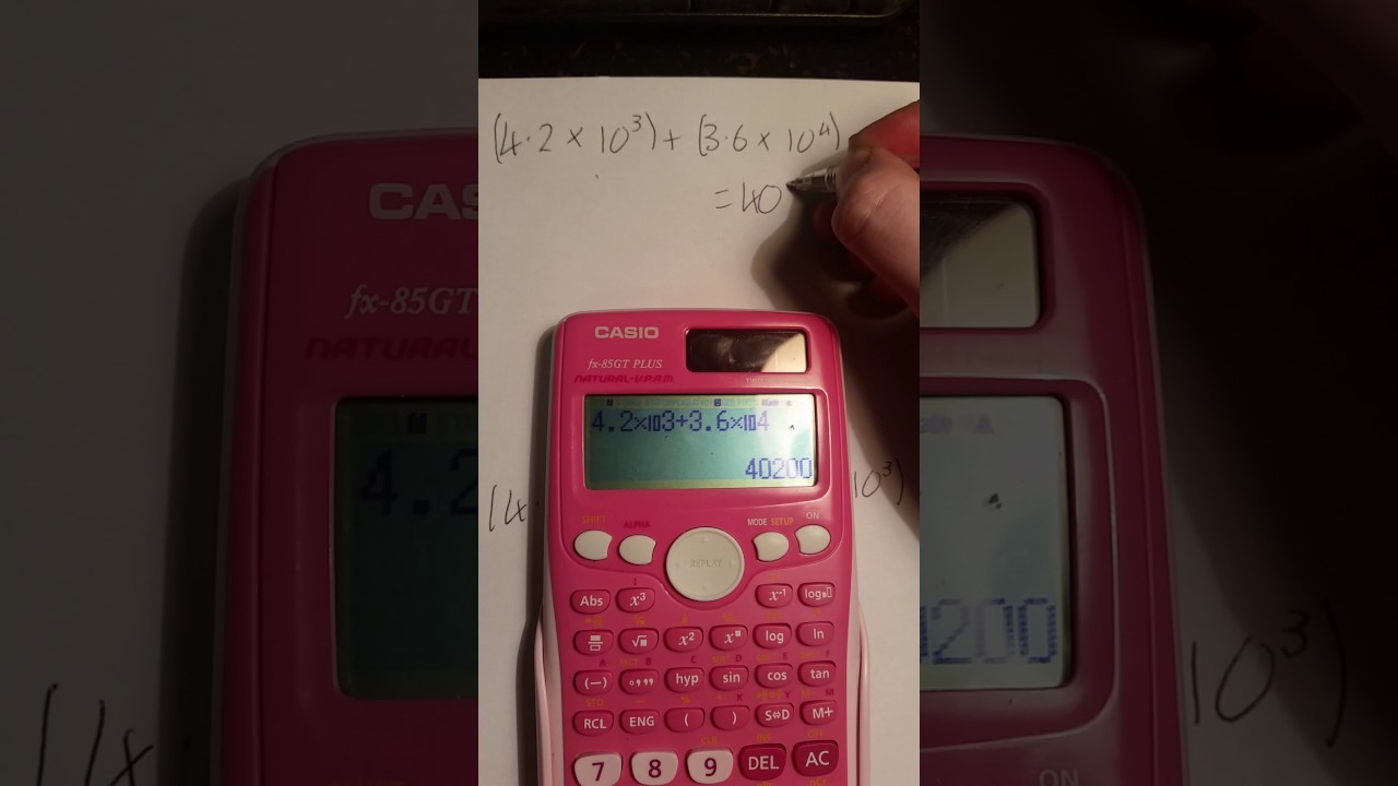 Standard Form using a Calculator