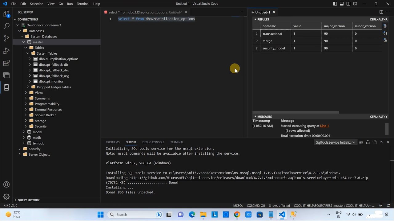 Connecting MS SQL Server in Visual Studio Code ||  Step-by-Step Tutorial for Beginners