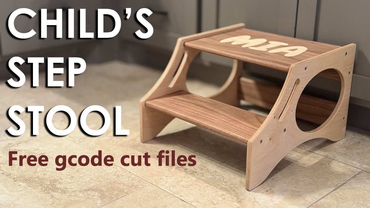 Child's Step Stool | CNC Project with free cut files