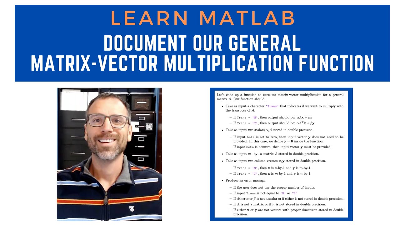 Document our general matrix vector multiplication function