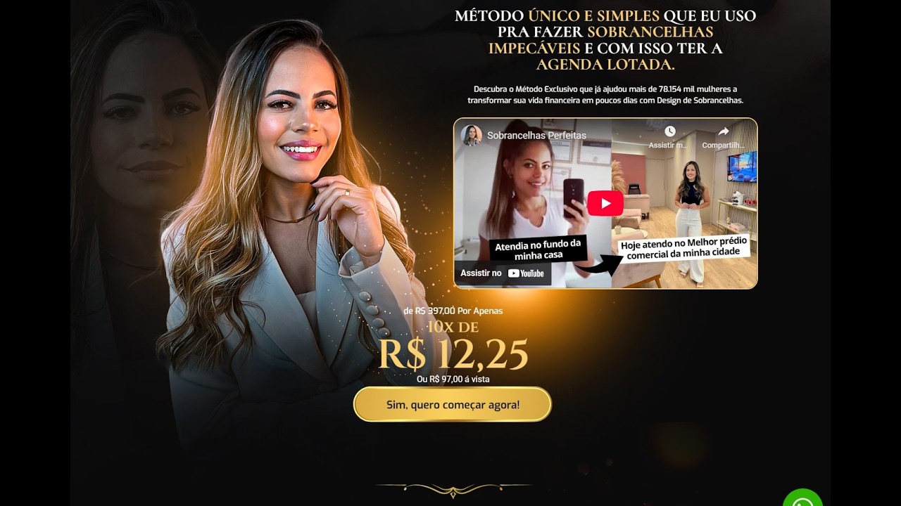 Método ÚNICO e SIMPLES que Eu uso pra fazer Sobrancelhas Impecáveis e com Isso Ter a Agenda Lotada.