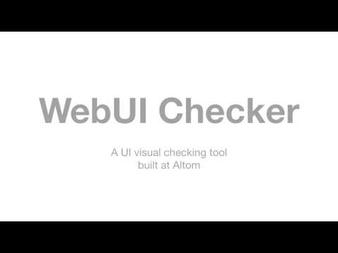 WebUI Checker - a visual UI testing tool by Altom