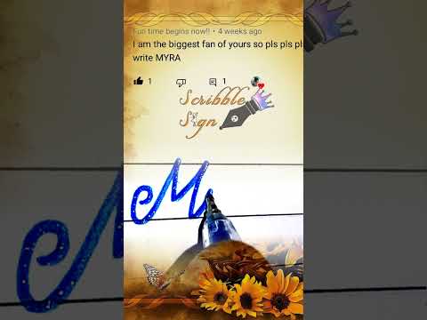 Myra Name Writing (Special Requested VIDEO) #namewriting #cursivewriting #shorts #calligraphy