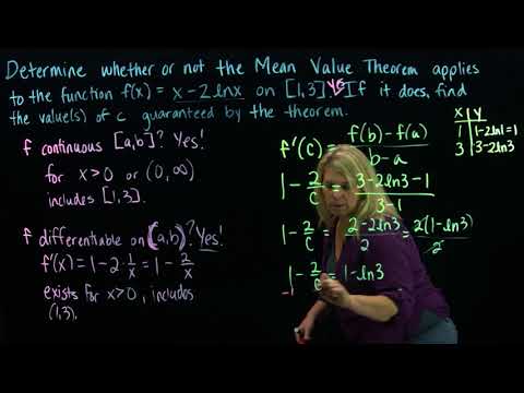 Mean Value Theorem Example
