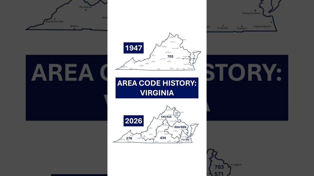 Area Code History: Virginia #engineering #telecom
