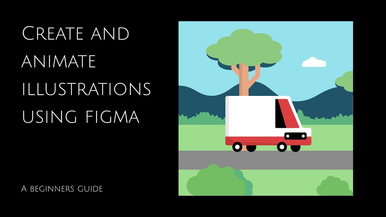 Animate Simple Illustration with Figma Prototype | Full process tutorial