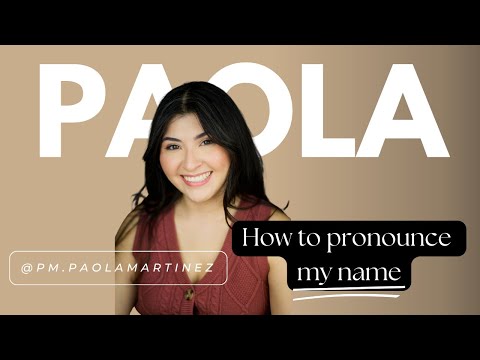 How to pronounce Paola