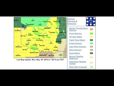 PDS Tornado Watch in Oklahoma - 05/20/19