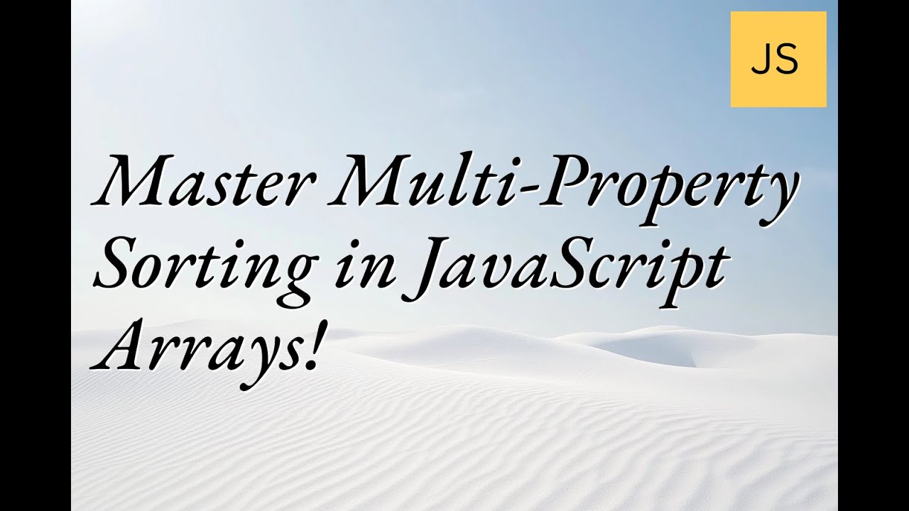 Master Multi-Property Sorting in JavaScript Arrays! #CodingTips #JavaScript #WebDevelopment