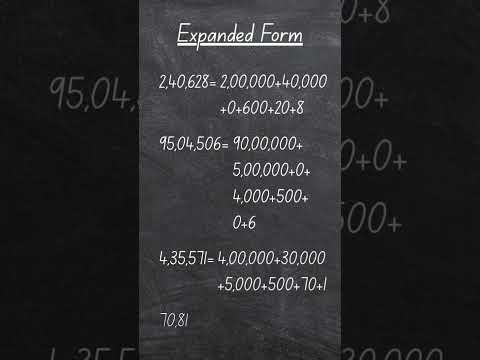 Number Work | Expanded form #numberwork #expandedform #maths #shorts #youtube #shortvideo