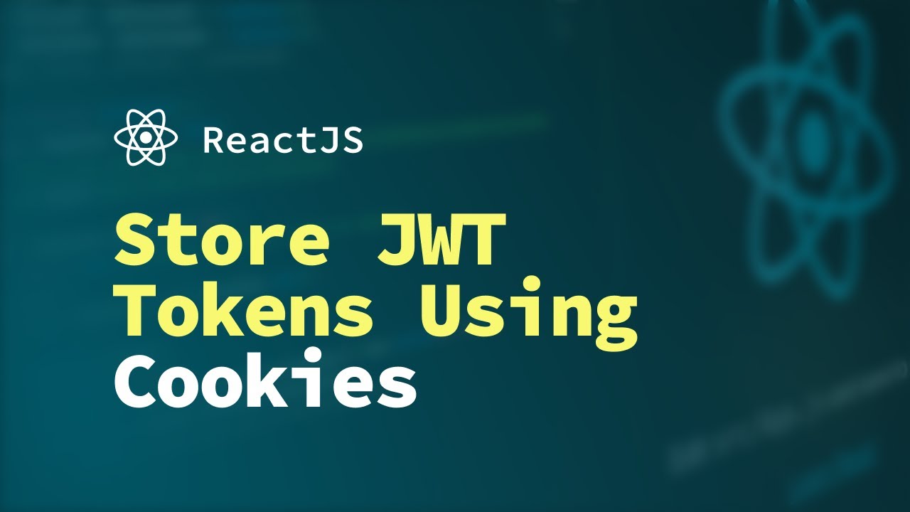 React Authentication: How to Store JWT in a Cookie | React JS Tutorial