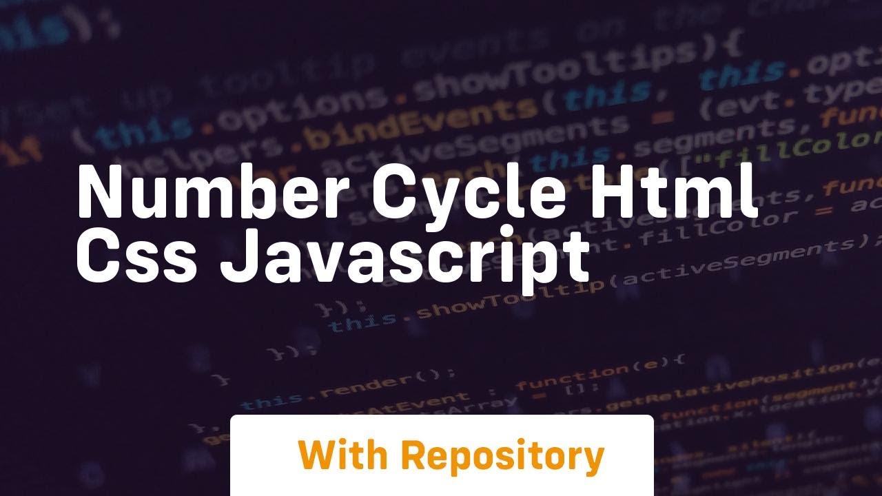 Number cycle html css javascript