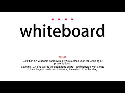How to pronounce whiteboard - Vocab Today