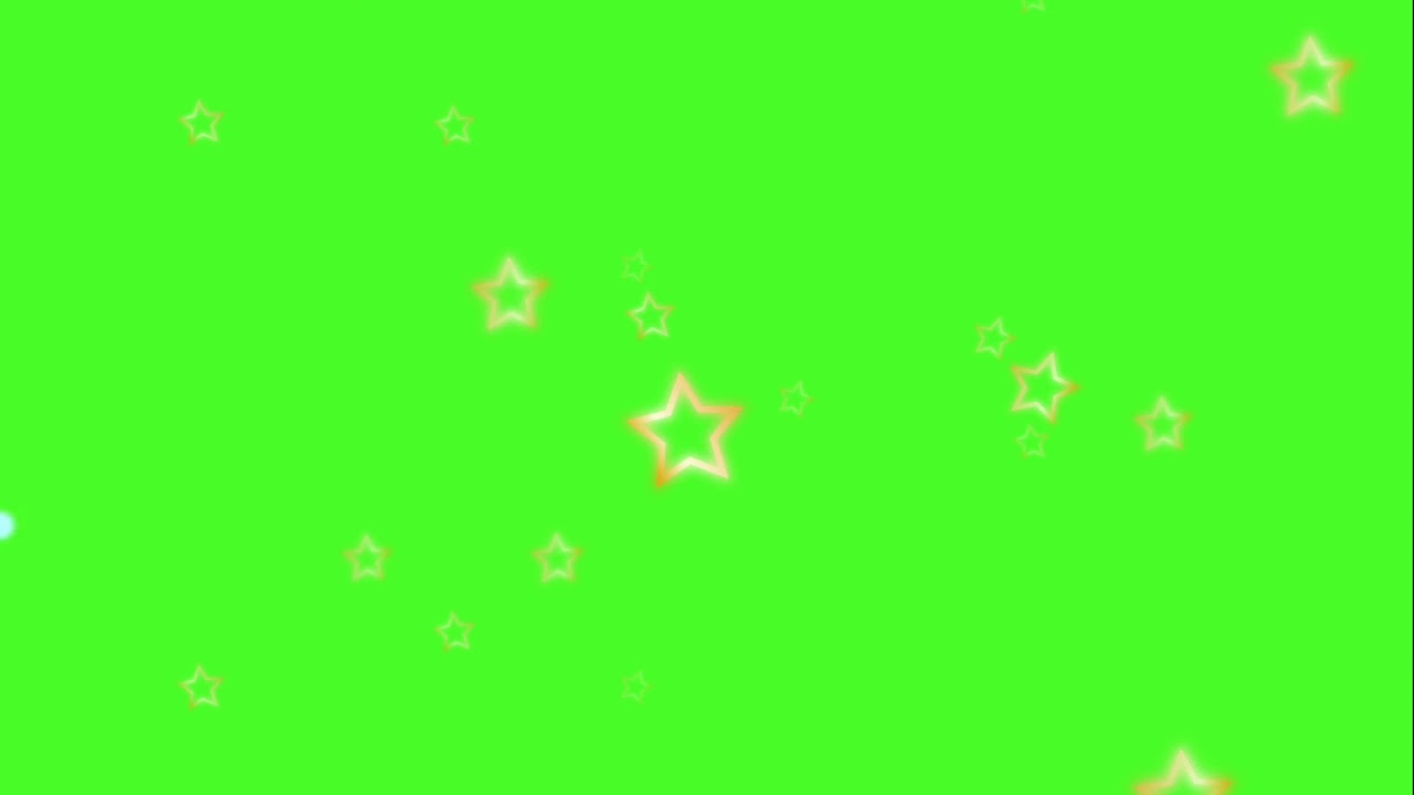 Animated Falling Stars Effect - Free Green Screen