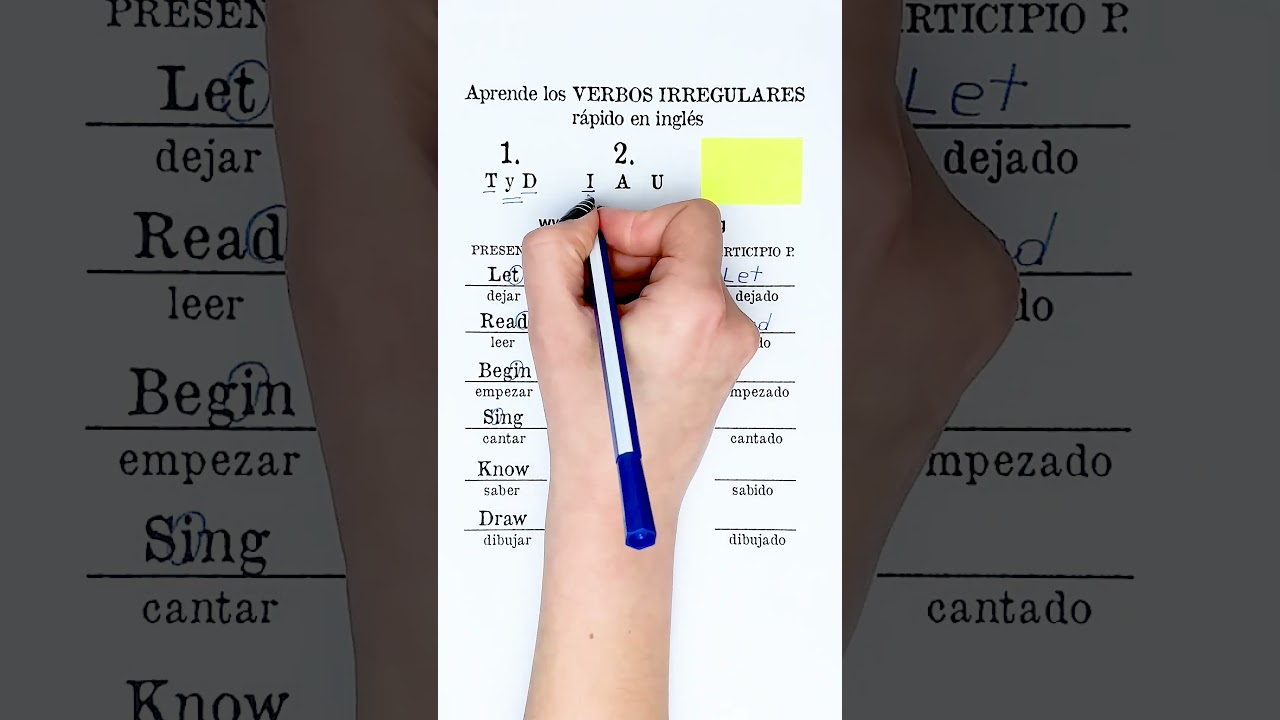 🔥 TRICK to learn IRREGULAR VERBS in ENGLISH 🔥💡 Do you have trouble memorizing them?
