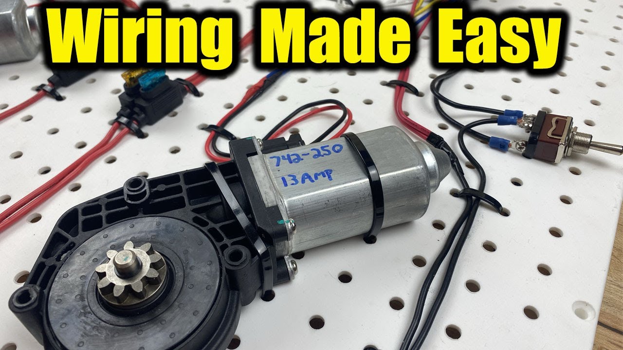 Power Window Motor Car Wiring - FOR BEGINNERS! @WiringRescue