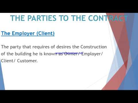 What is a Construction Contract | Parties of Construction Contract | Sinhala