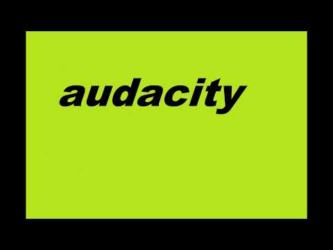 Audacity Meaning