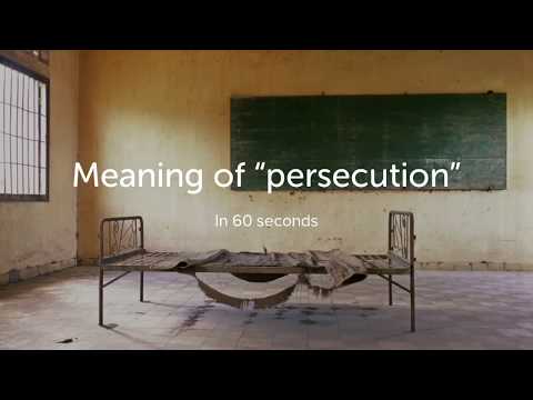 Meaning of “being persecuted” in 60 seconds
