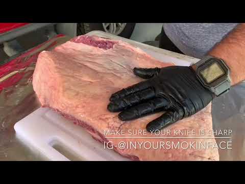 How to trim a backyard BRISKET ????