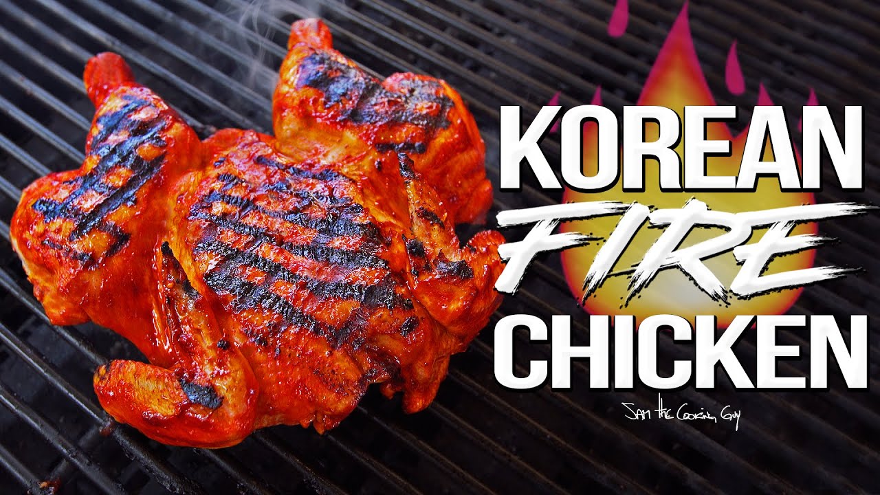Spicy Korean Fire Chicken The Best Whole Chicken Recipe Ever Sam The ...
